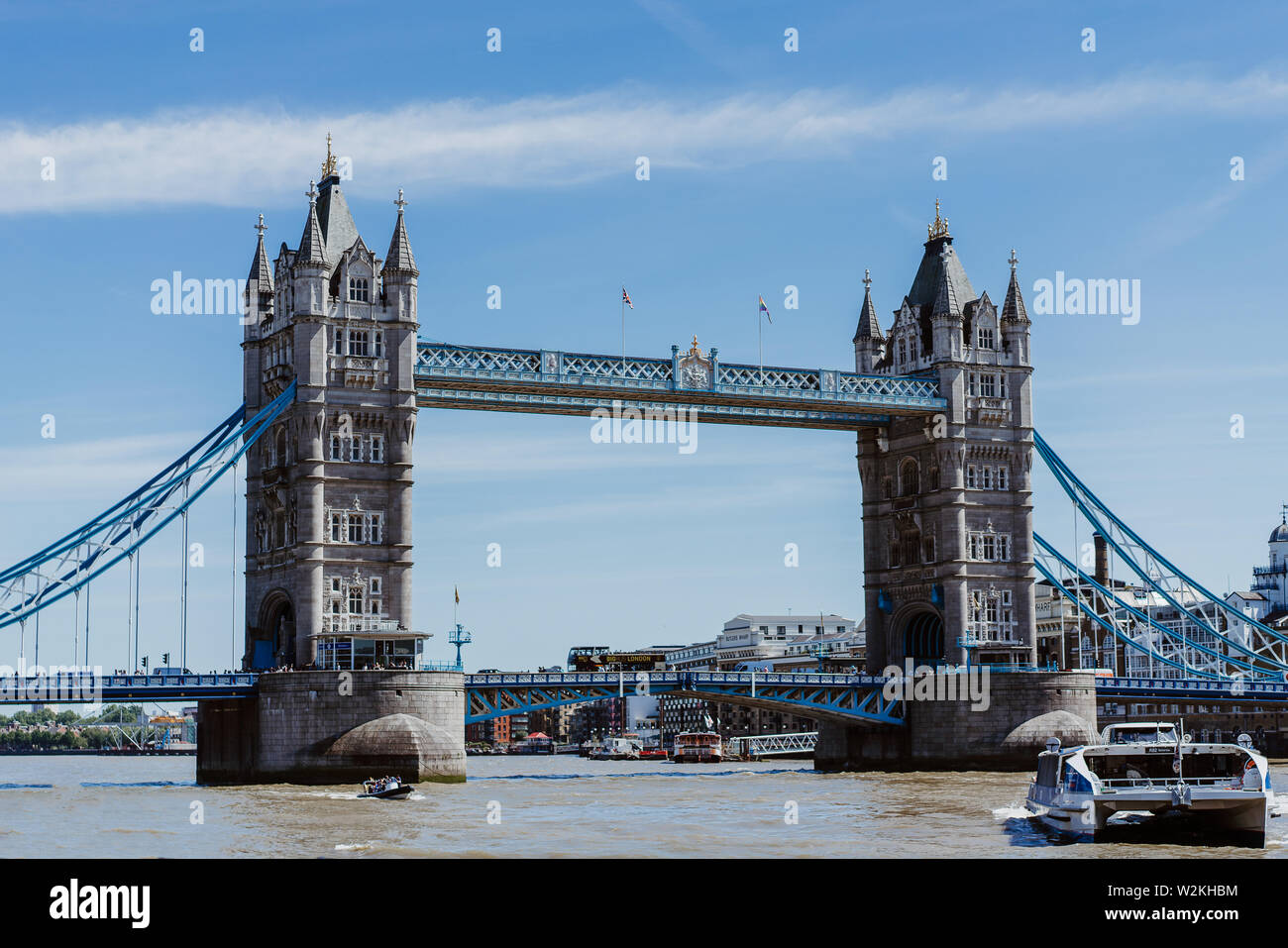 Tower bridge in broad daylight London Stock Photo - Alamy