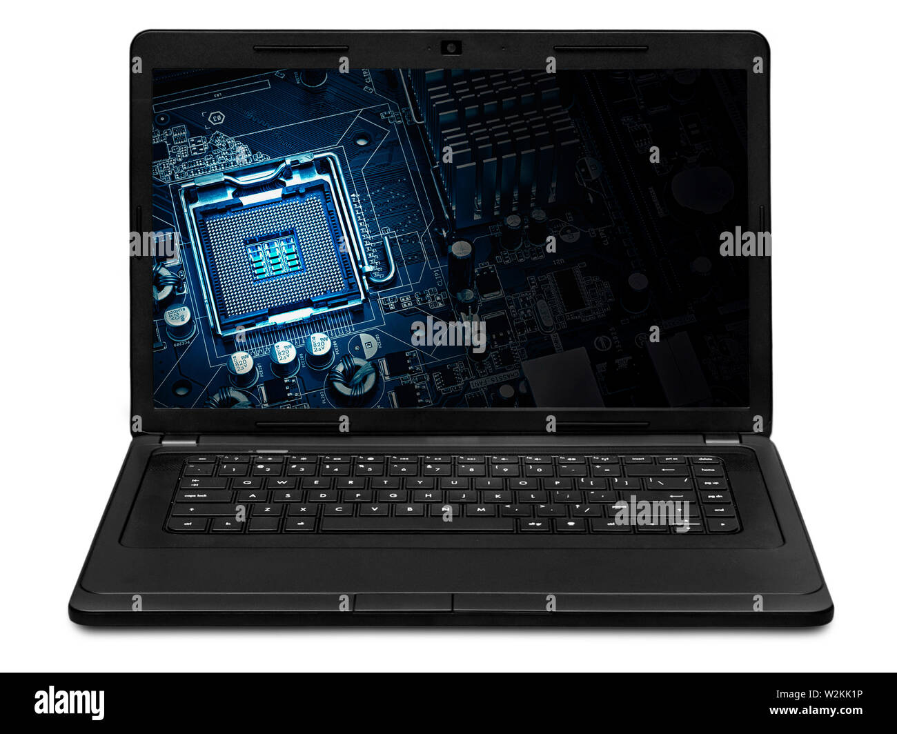 computer motherboard on laptop screen Stock Photo - Alamy
