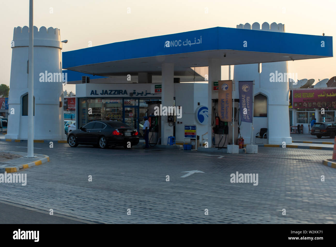 "Ras al Khaimah, RAK/United Arab Emirates - 07/04/2019: Adnoc Gas ...