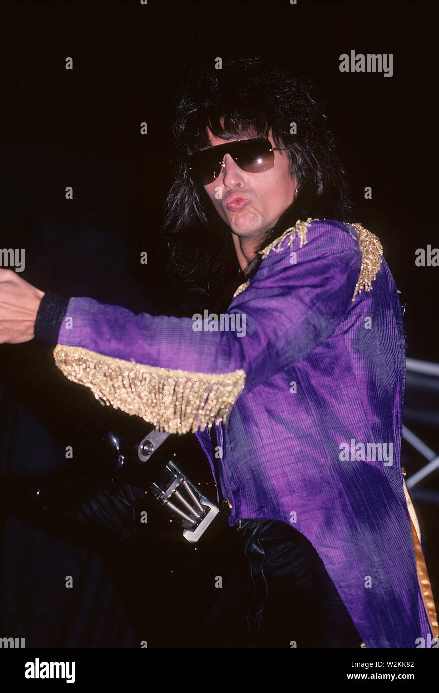 BON JOVI US rock group with Richie Sambora on April 26, 1984 at The ...