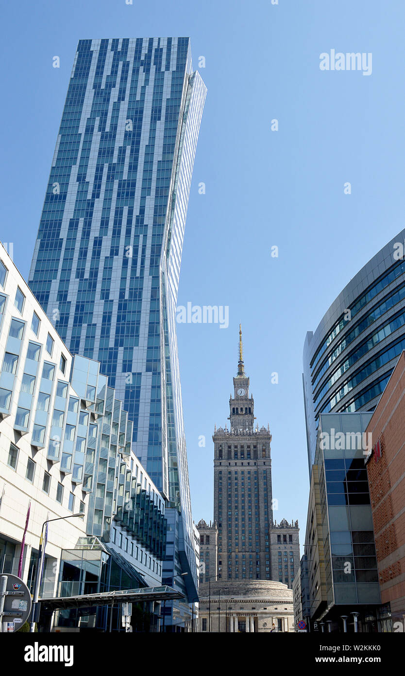 The Palace of Culture and Science, Warsaw, Poland, a Stalinisit Empre ...