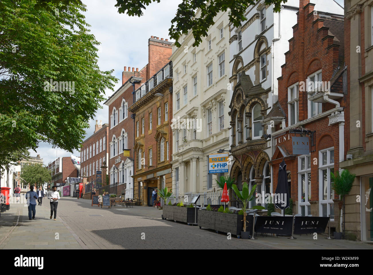 Nottingham street view hi-res stock photography and images - Alamy