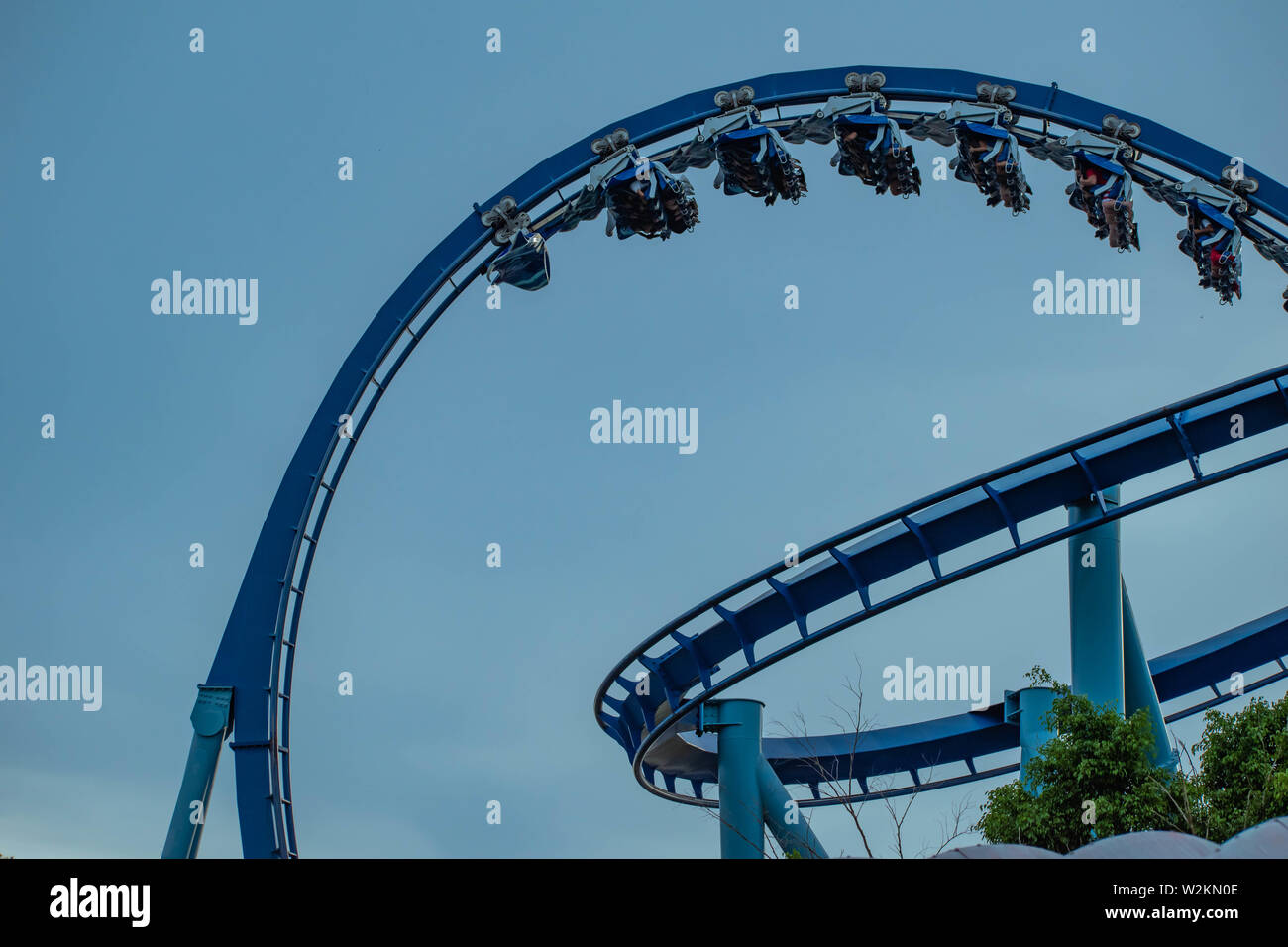 Orlando, Florida. June 25 2019. People enjoying amazing Manta Ray ...