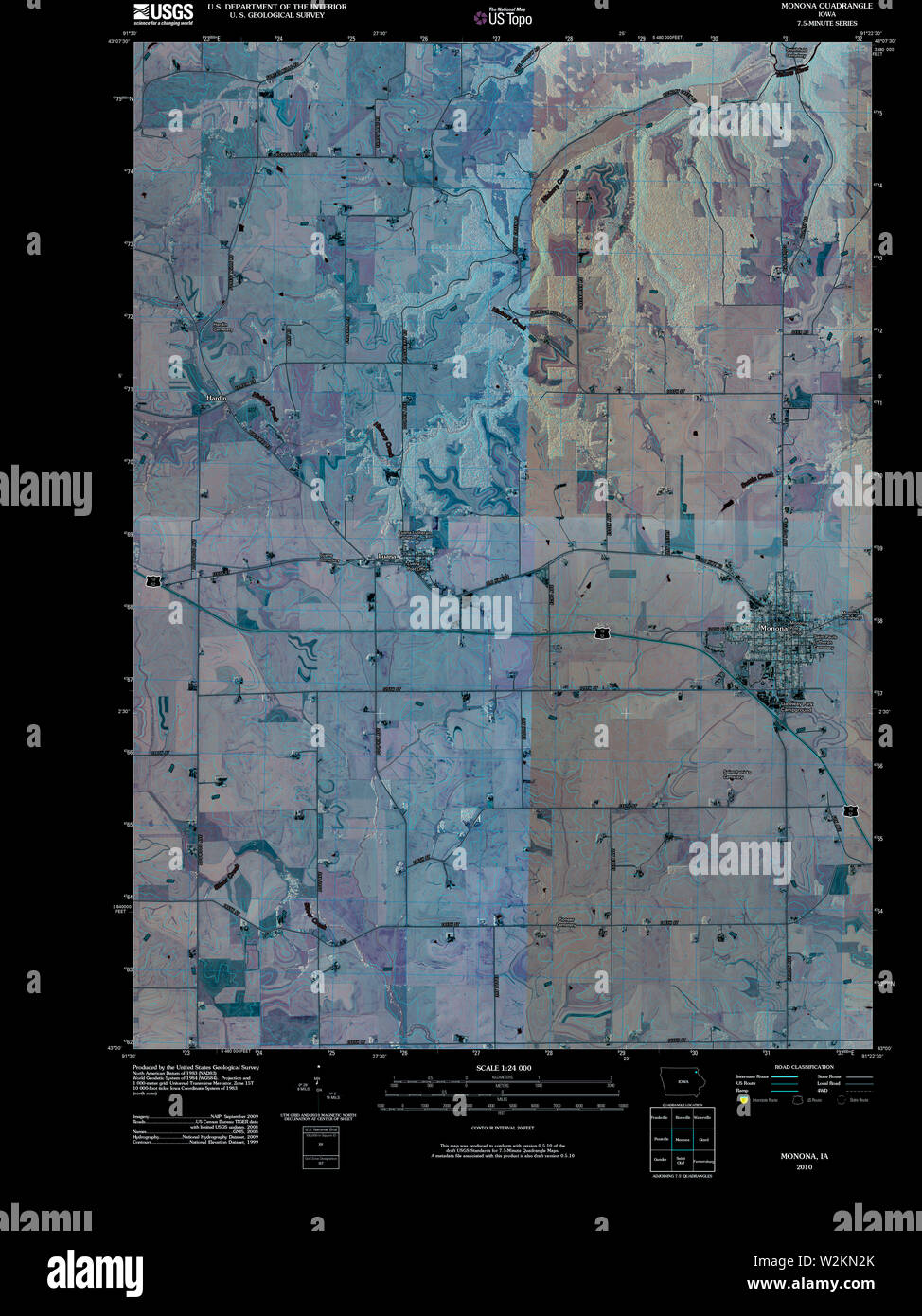 Map of monona hi-res stock photography and images - Alamy