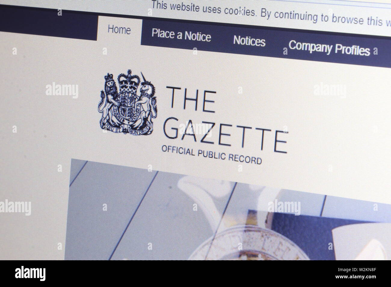 London gazette hi-res stock photography and images - Alamy