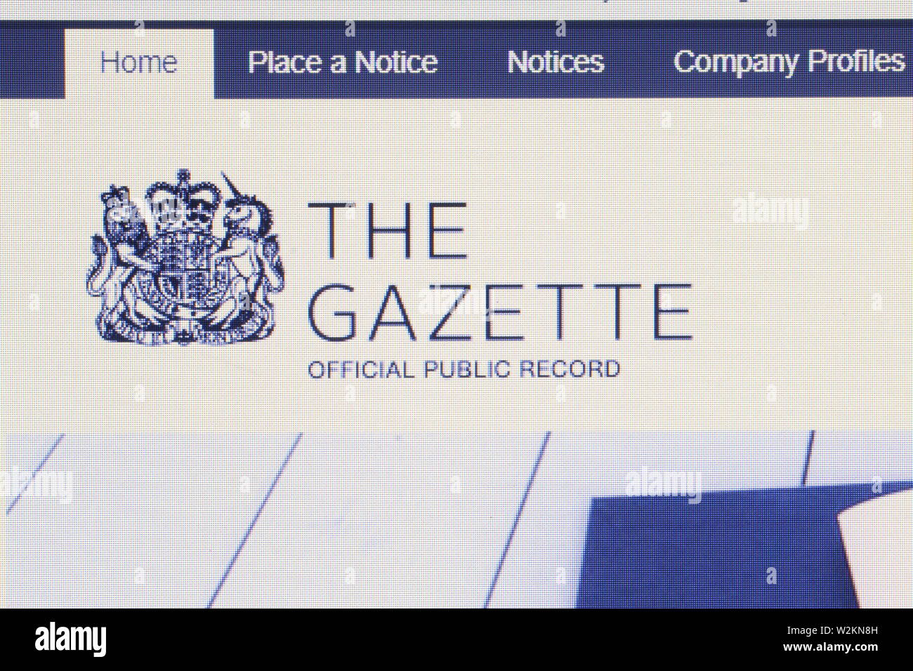 London gazette hi-res stock photography and images - Alamy