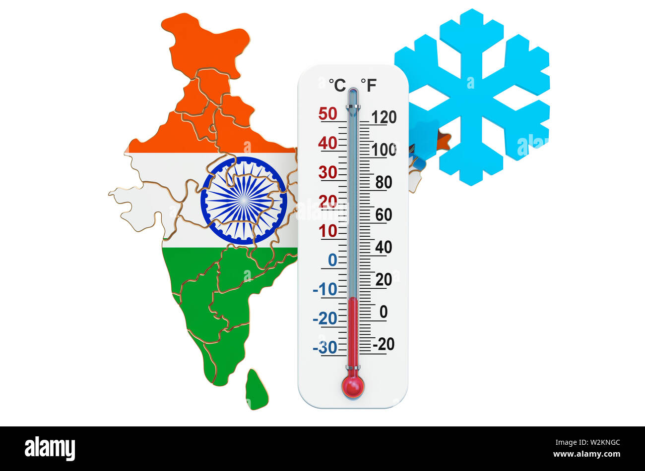 Winter in india cold thermometer hi-res stock photography and images ...