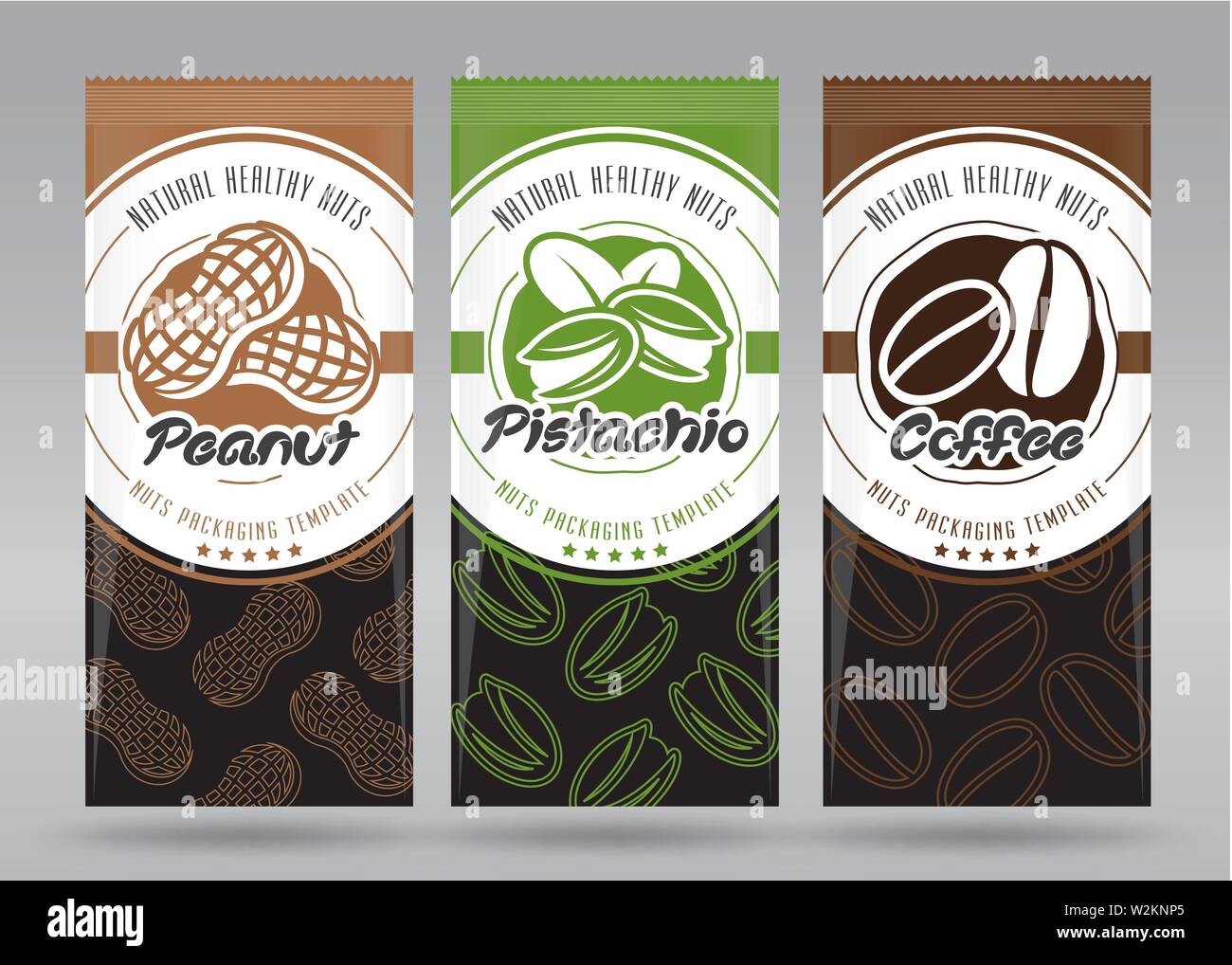 Nuts packaging set Stock Vector Image & Art - Alamy