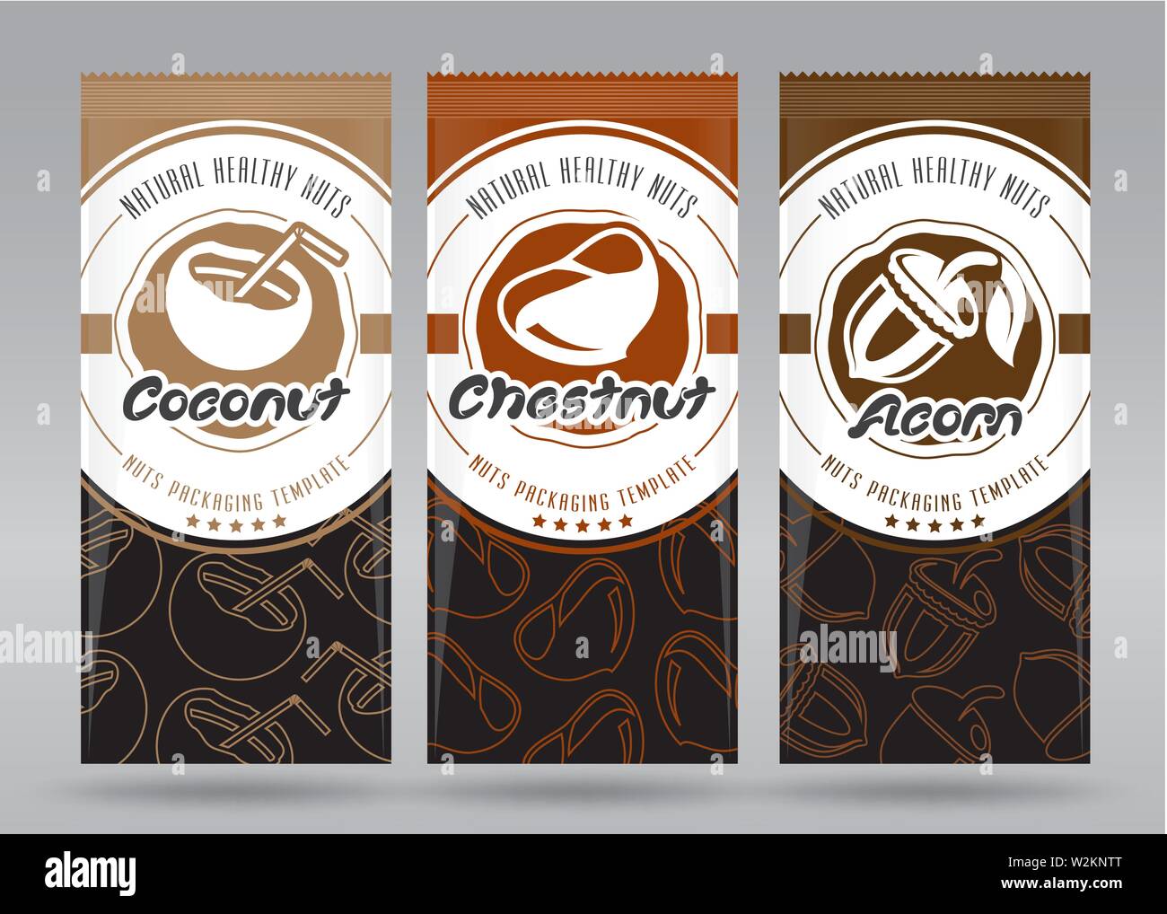 Nuts packaging set Stock Vector Image & Art - Alamy