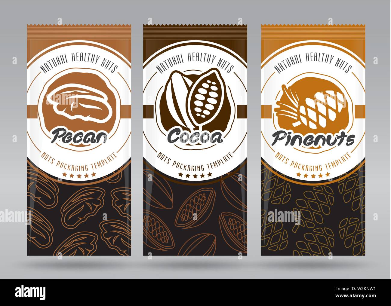 Nuts packaging set Stock Vector Image & Art - Alamy