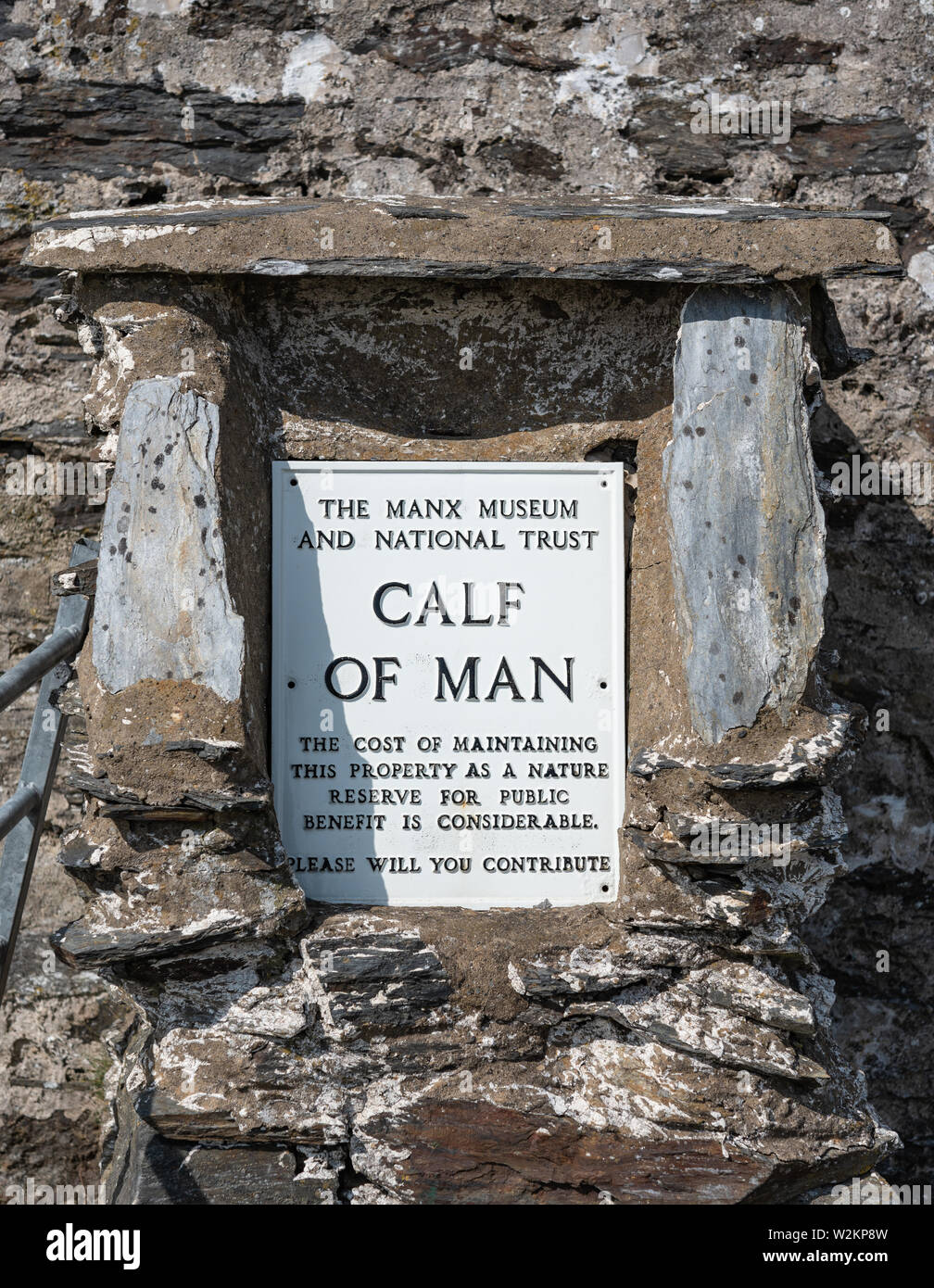 Manx trust sign hi-res stock photography and images - Alamy