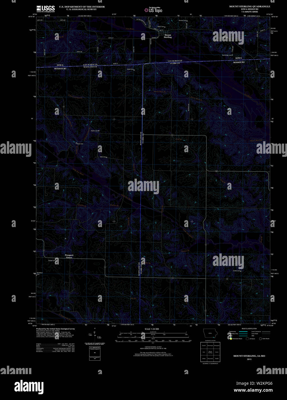 Map of mount sterling hi-res stock photography and images - Alamy