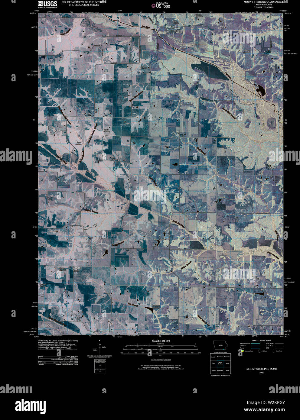 Map of mount sterling hi-res stock photography and images - Alamy