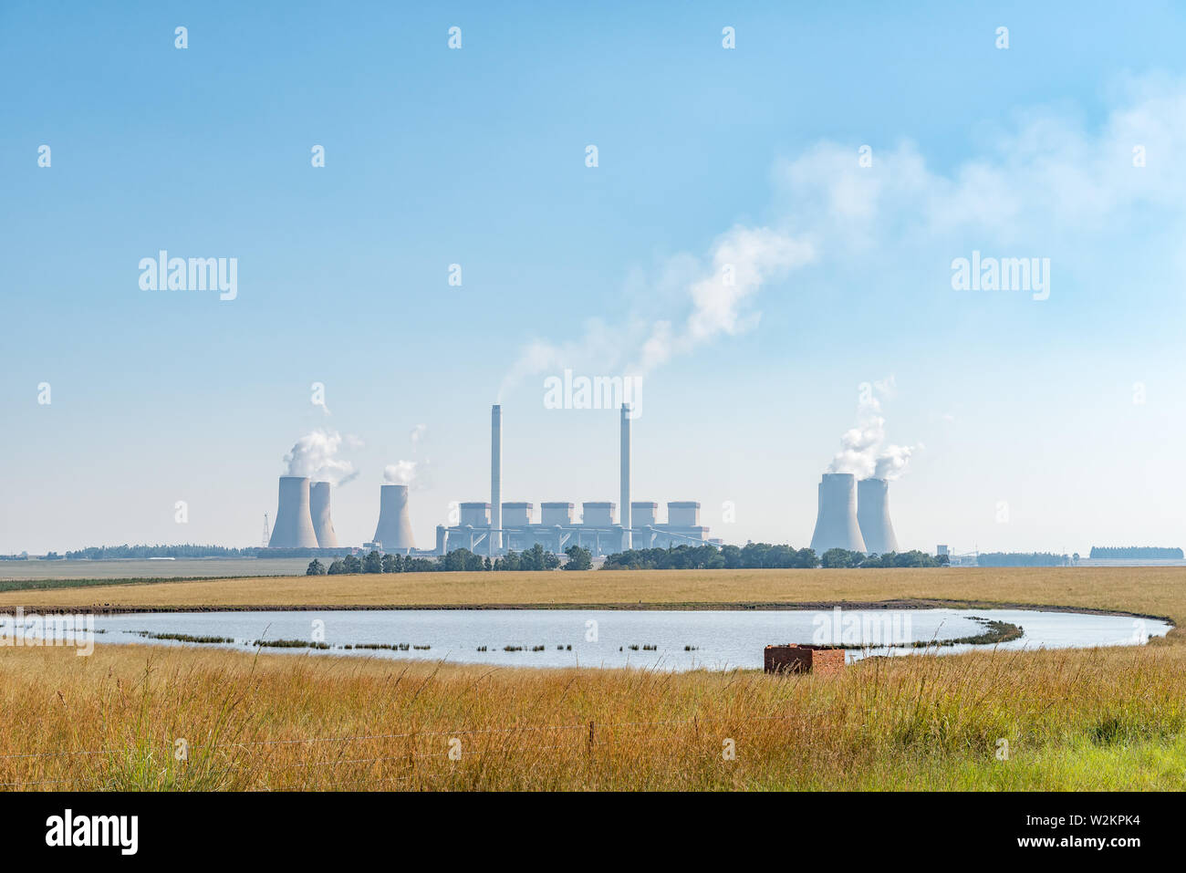 STANDERTON, SOUTH AFRICA - MAY 2, 2019: The Tutuka Power Station near ...