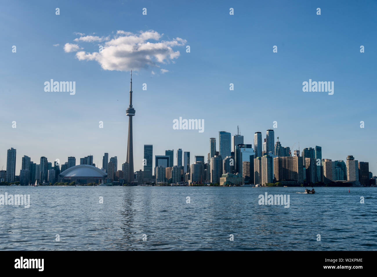Toronto, CA - 23 June 2019: Toronto skyline in summer from Toronto ...
