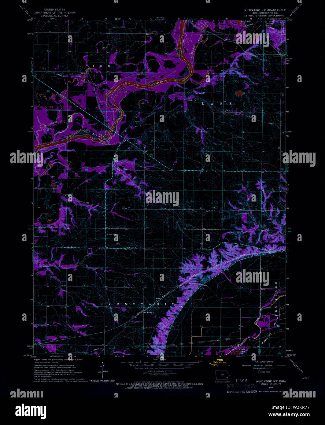Map of muscatine hi-res stock photography and images - Alamy