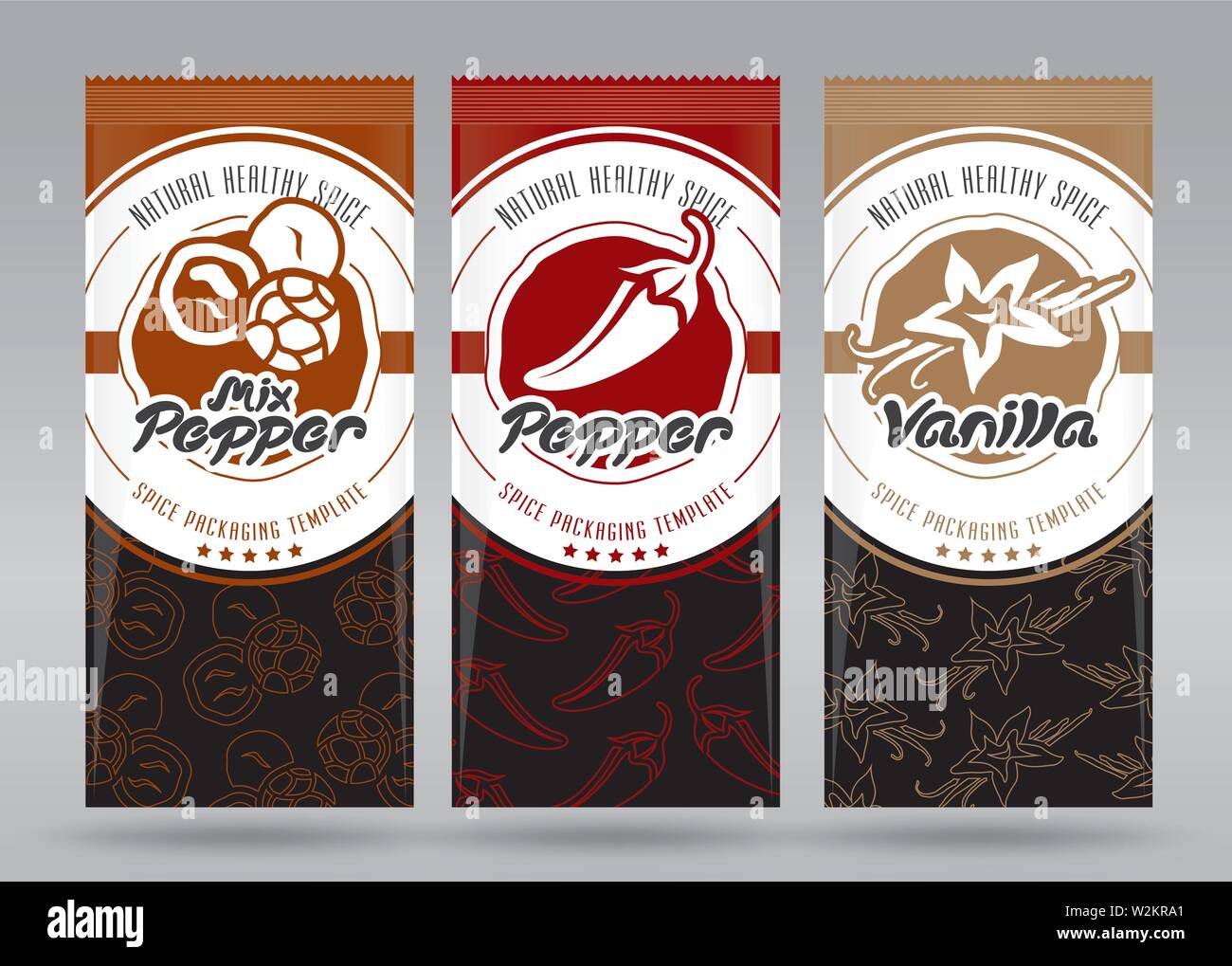 Spice set box Stock Vector Images - Alamy