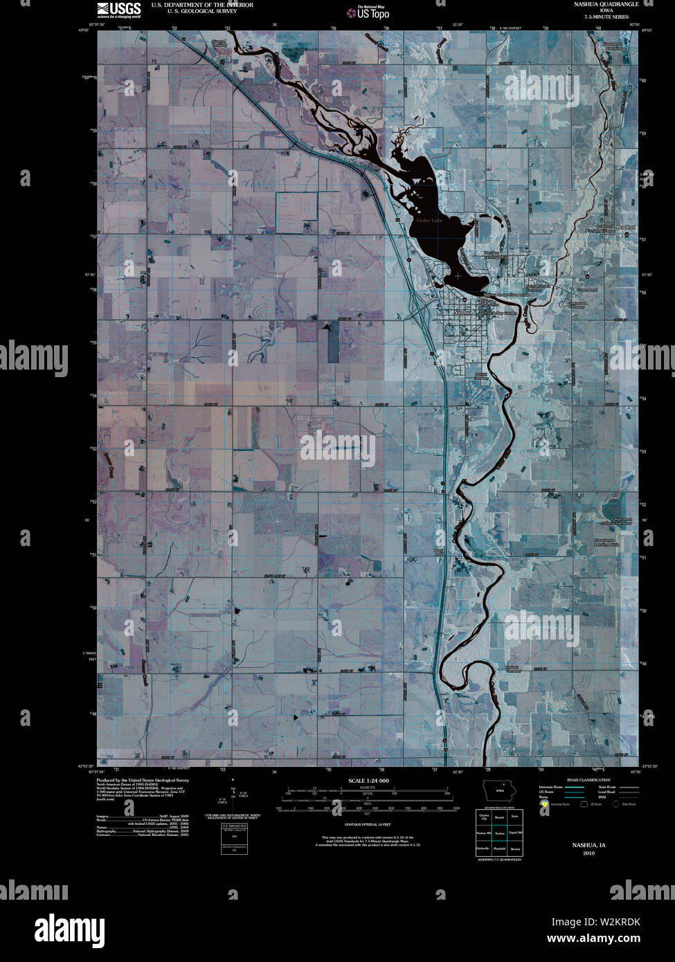 Nashua iowa map hi-res stock photography and images - Alamy