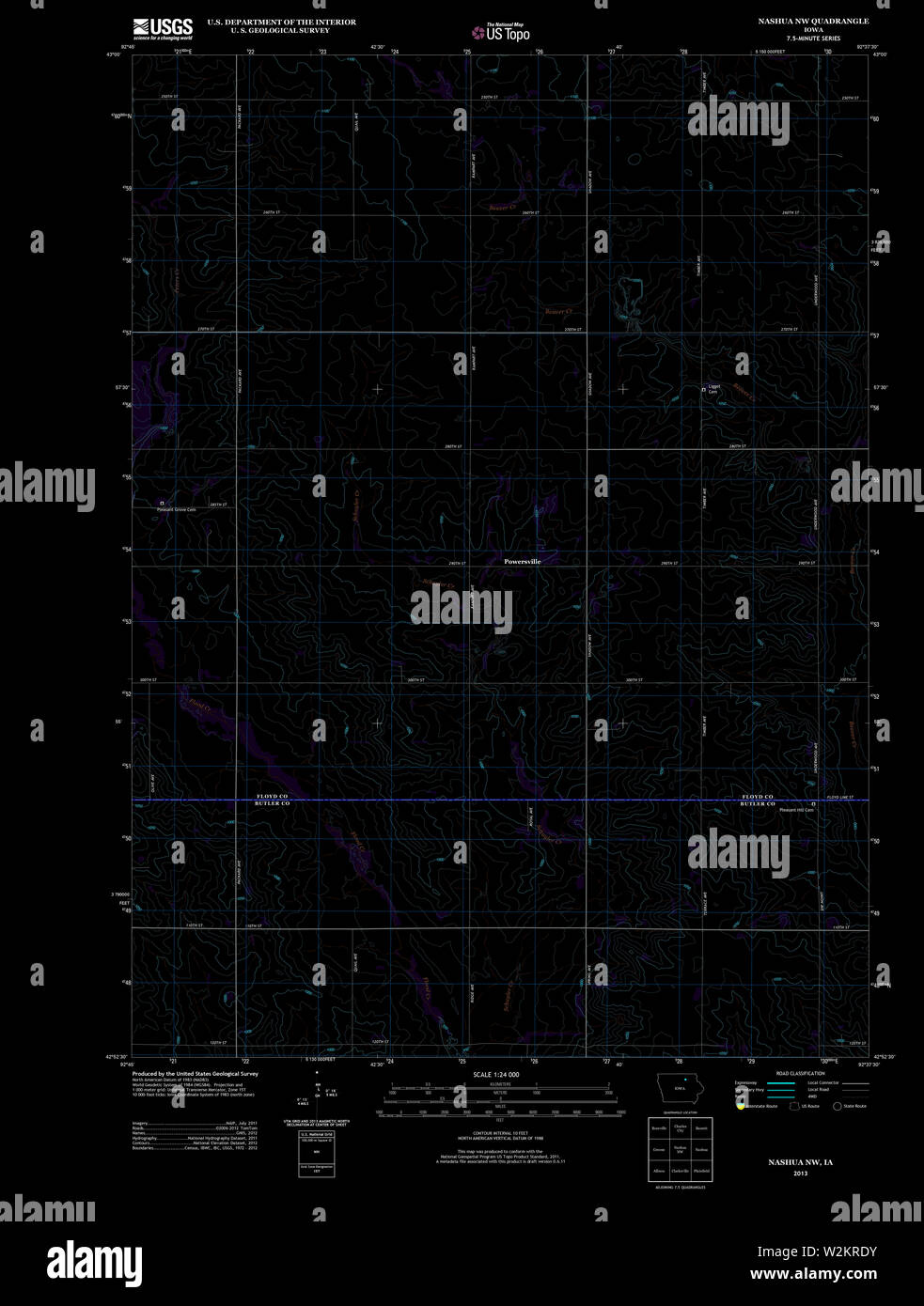 Nashua iowa map hi-res stock photography and images - Alamy