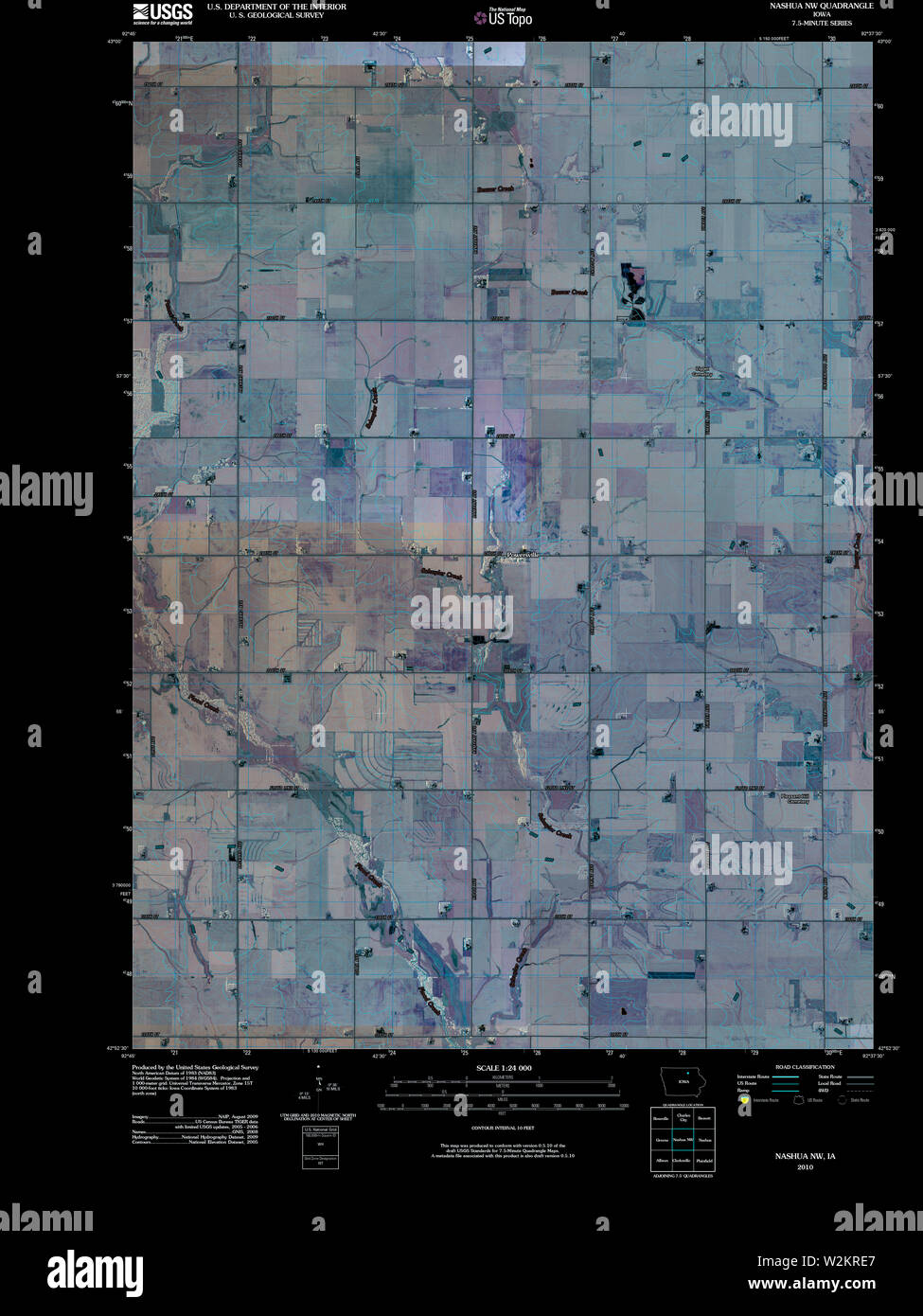 Nashua iowa map hi-res stock photography and images - Alamy