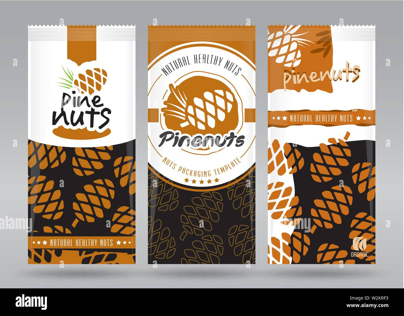 Pine nuts packaging set Stock Vector Image & Art - Alamy