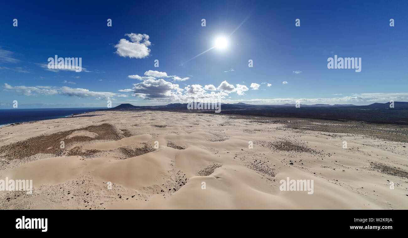 From above view the desert from above the Canary Islands Stock Photo ...
