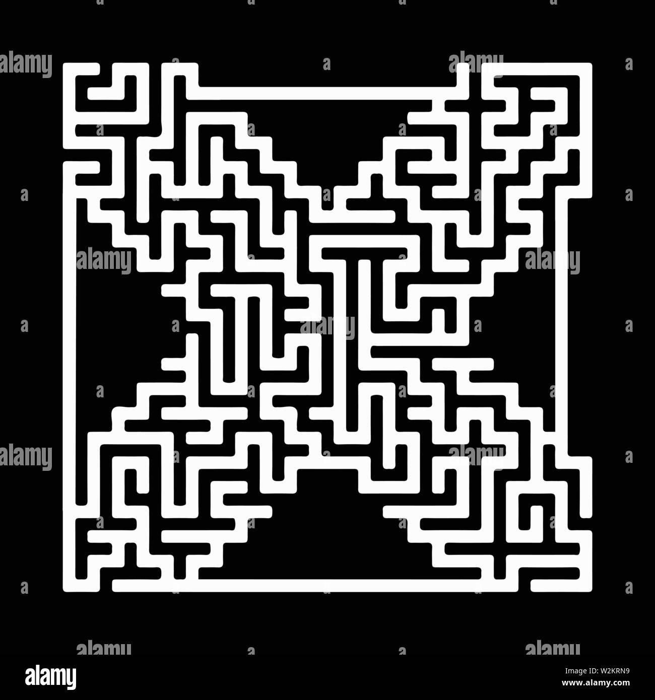 Labyrinth game color icon Black and White Stock Photos & Images - Alamy