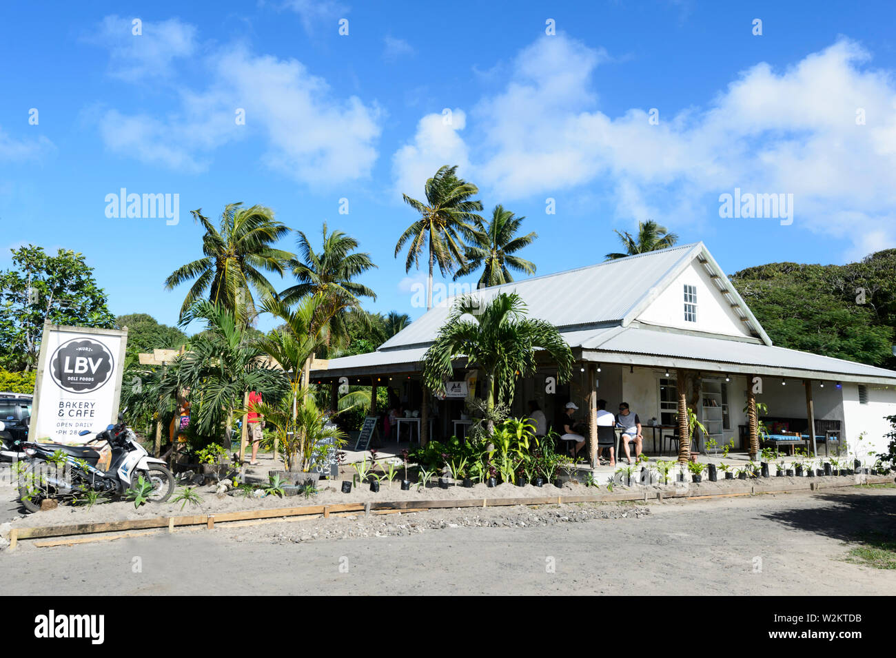 The popular LBV Bakery and Café, or Le Bon Vivant, Muri, Rarotonga ...