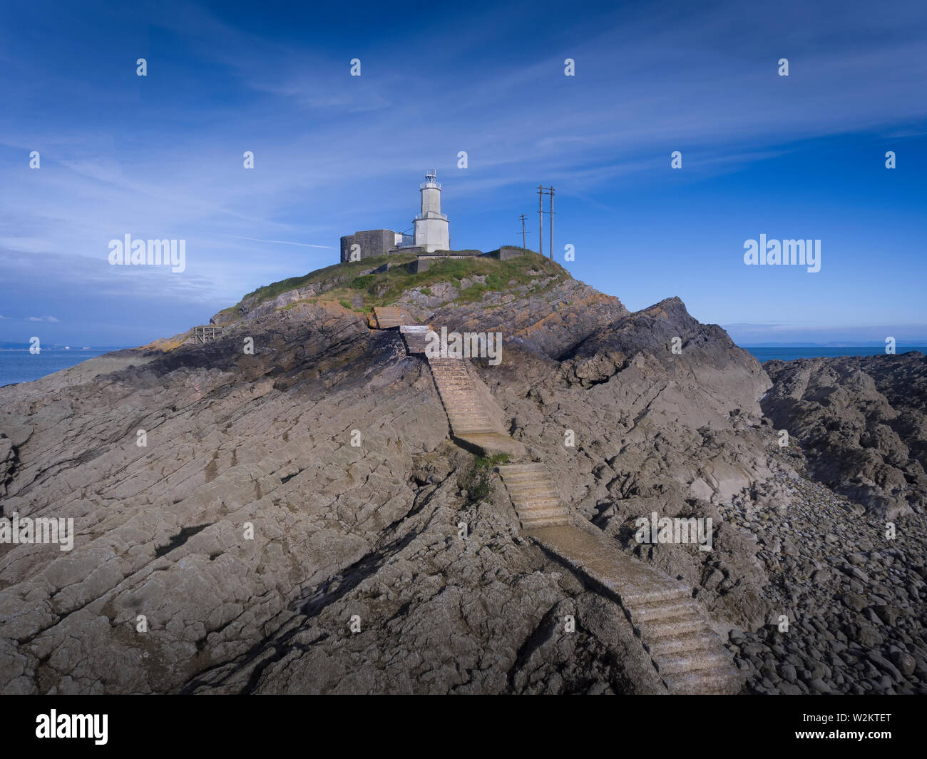 The steps to the lighthouse Stock Photo - Alamy