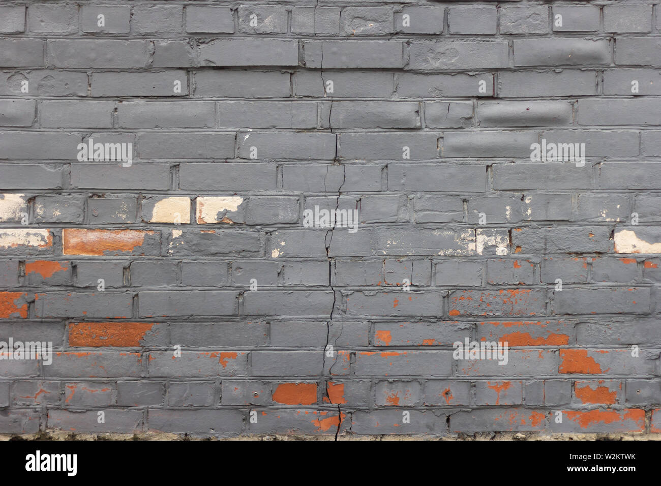 crack brick wall destruction background texture Stock Photo - Alamy