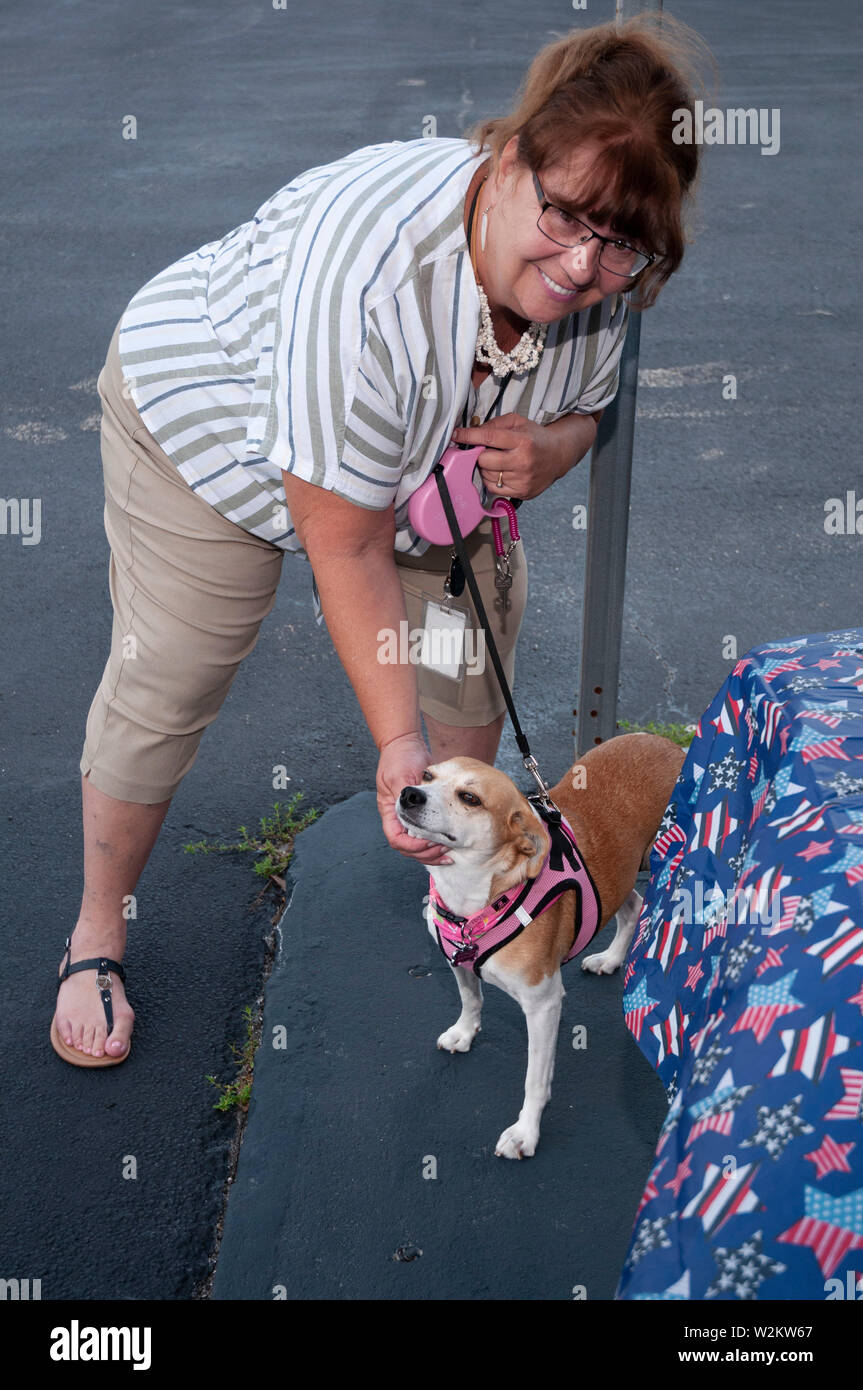 Female lady dog cute hi-res stock photography and images - Alamy