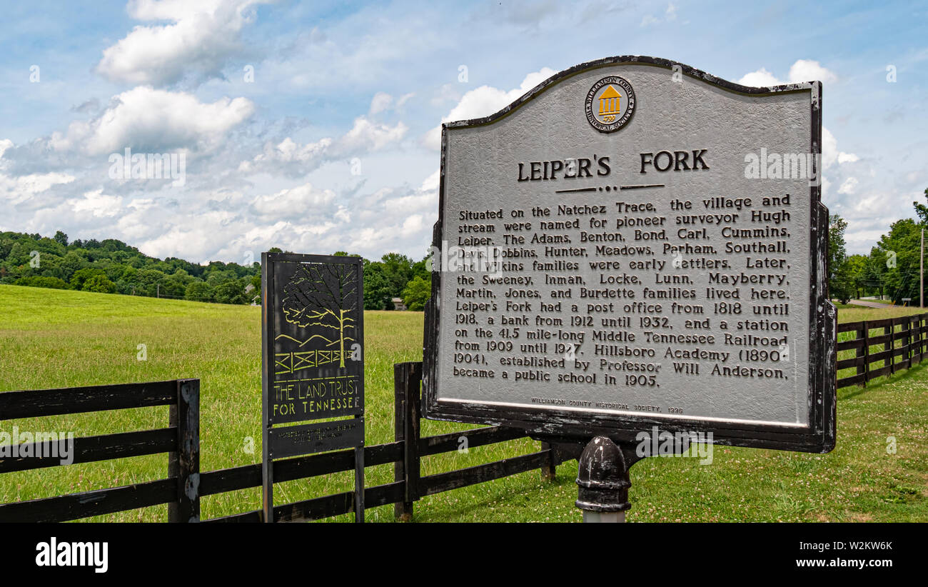 Village of Leipers Fork in Tennessee - LEIPERS FORK, USA - JUNE 18 ...