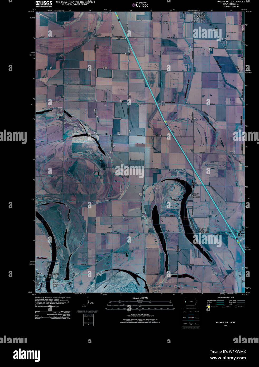 Onawa map hi-res stock photography and images - Alamy