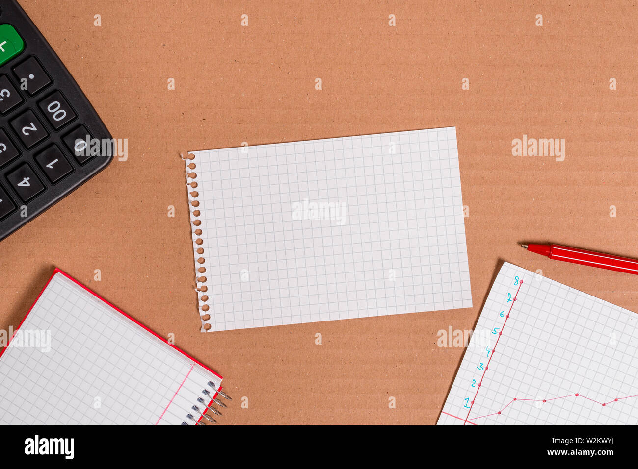 Cardboard paperboard notebook office study supplies chart reminder ...