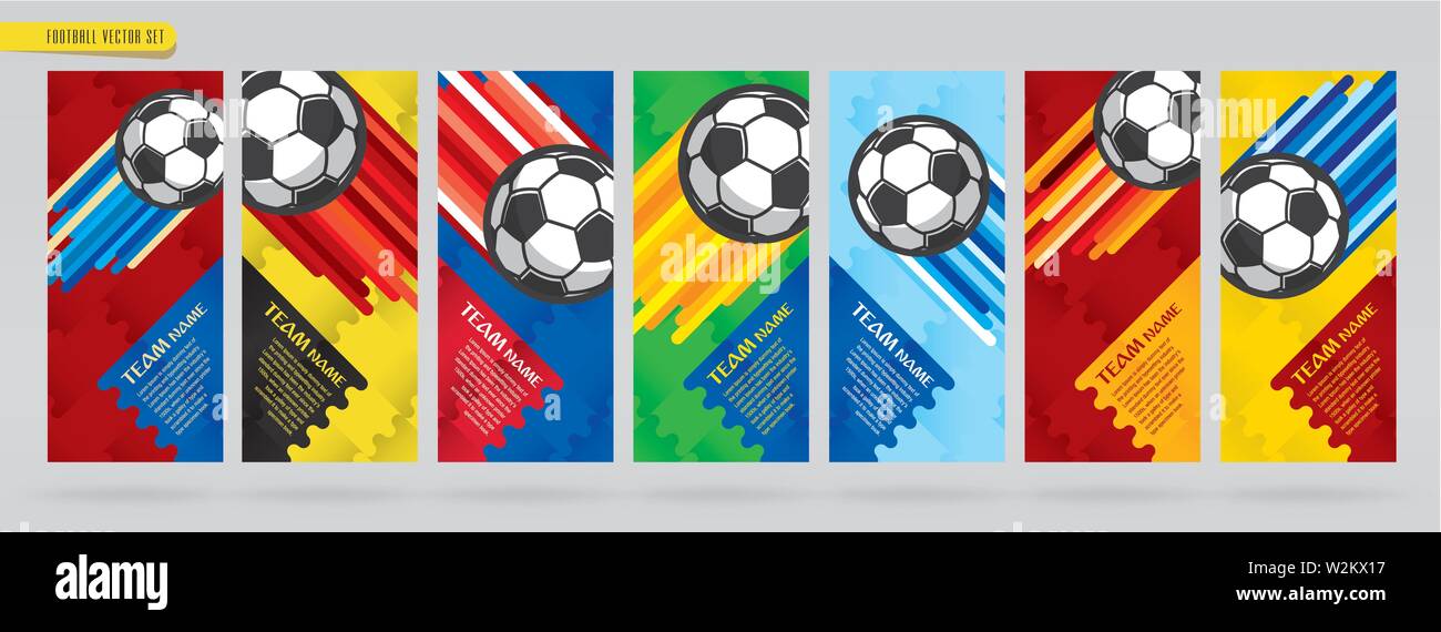 Soccer card design, football vector set Stock Vector Image & Art - Alamy