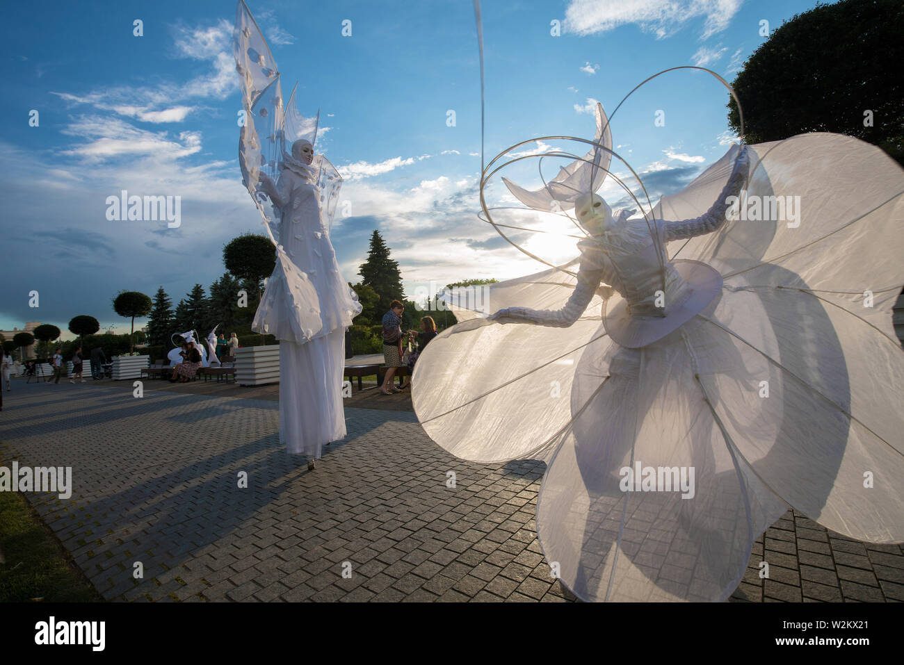 08/09/2019 Moscow Russia. Opening of Moscow Flower Show 2019 - Garden ...