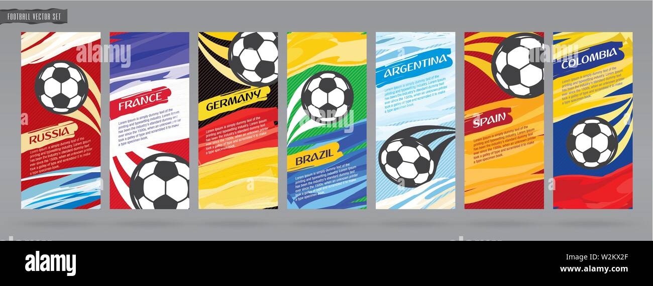 Soccer card design, football vector set Stock Vector Image & Art - Alamy
