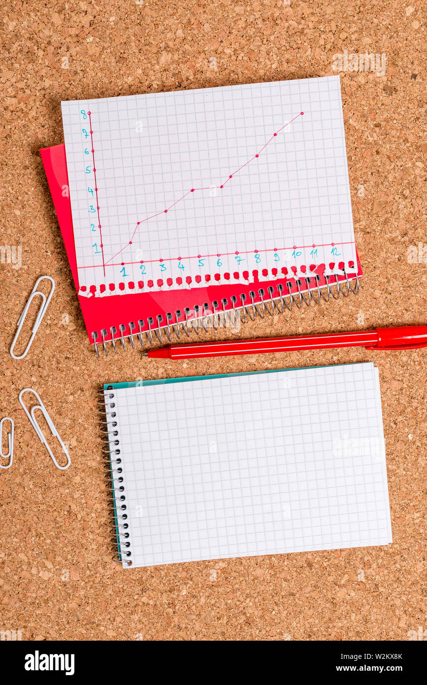 Desk notebook paper office cardboard paperboard study supplies table ...