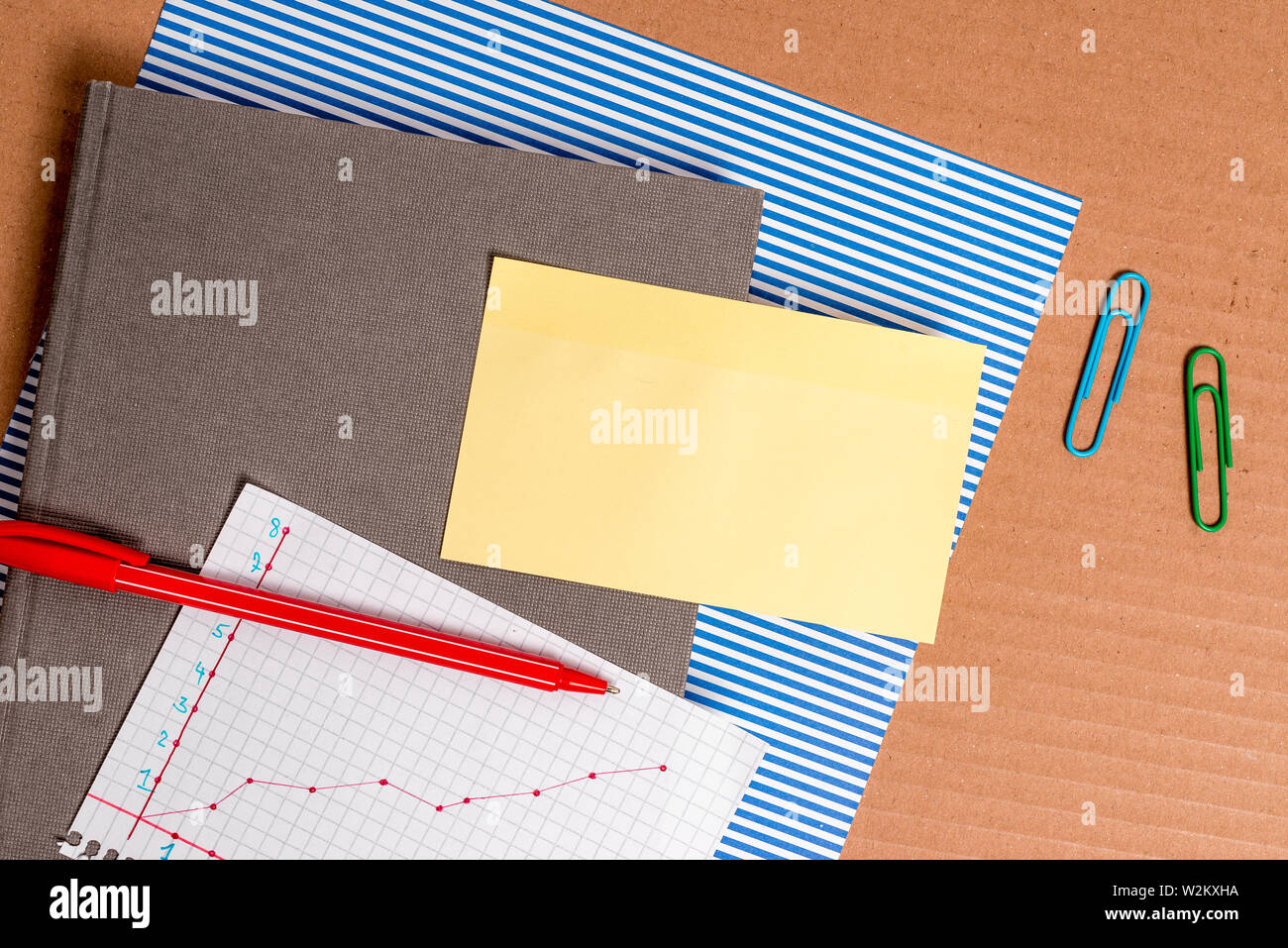Striped paperboard notebook cardboard office study supplies chart paper ...