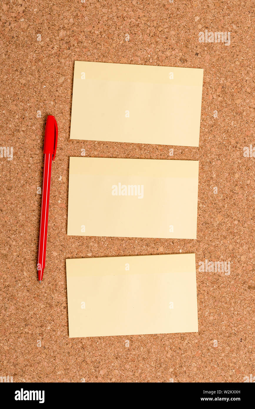 Vertical empty sticker reminder memo square billboard corkboard desk ...
