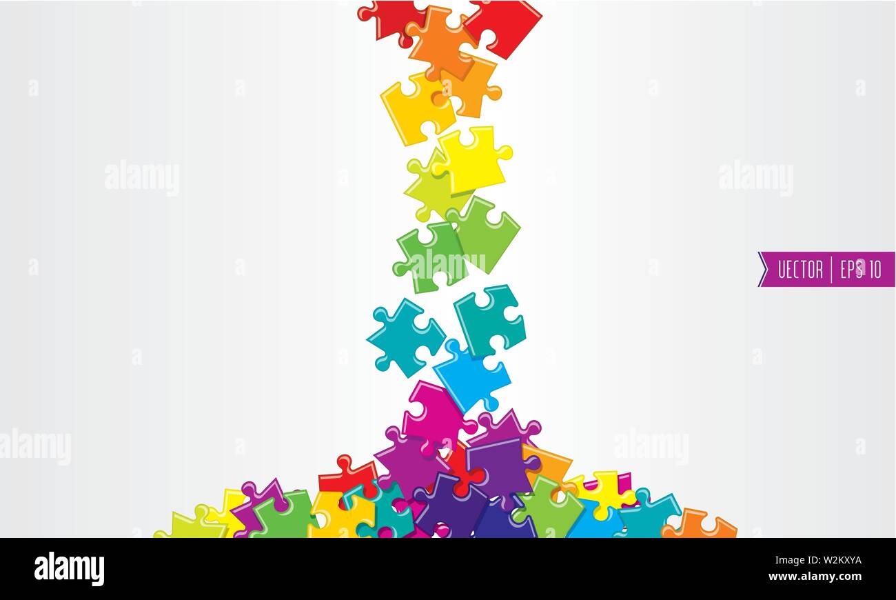 Vector puzzles hi-res stock photography and images - Alamy