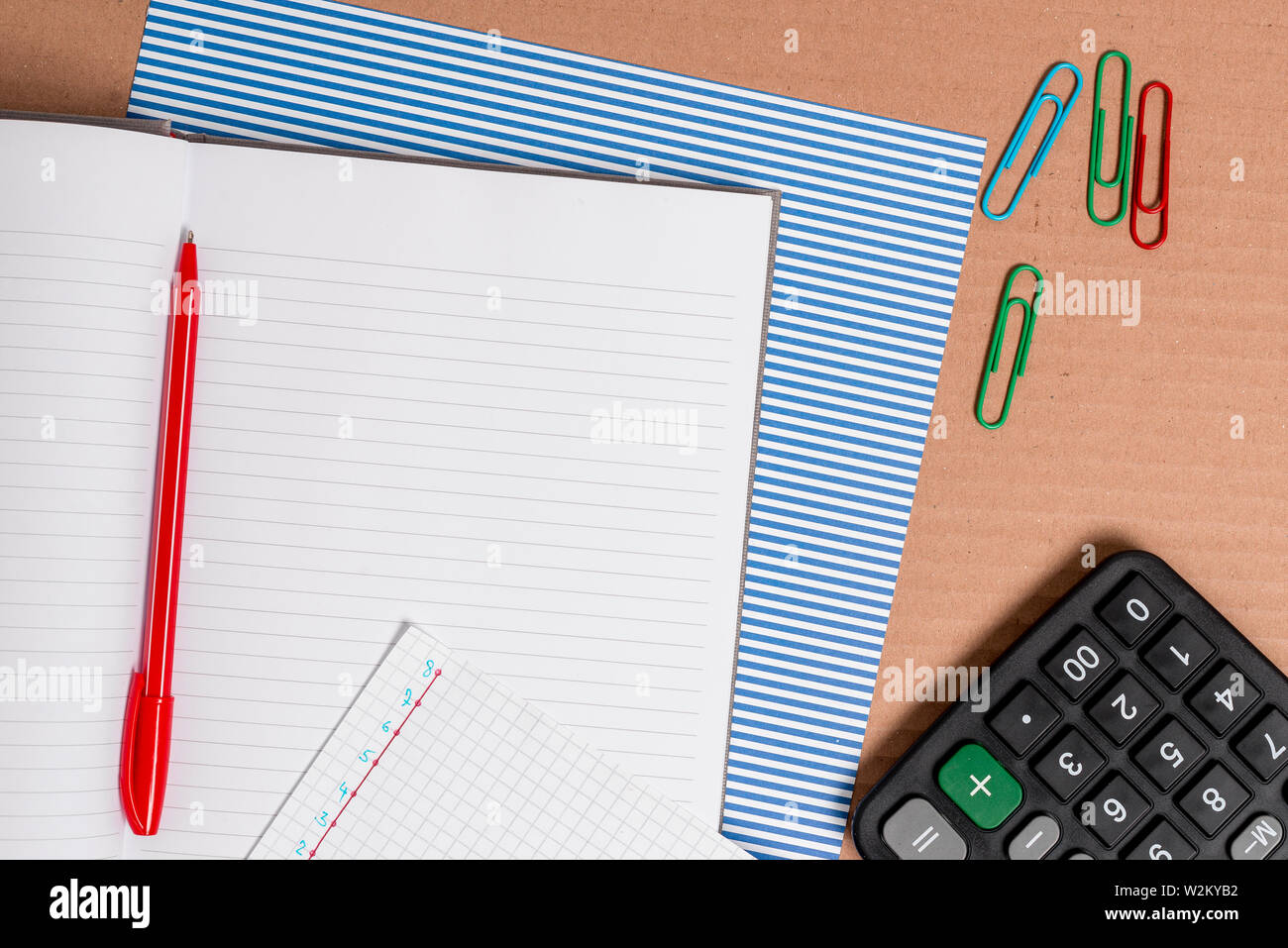 Striped paperboard notebook cardboard office study supplies chart paper ...