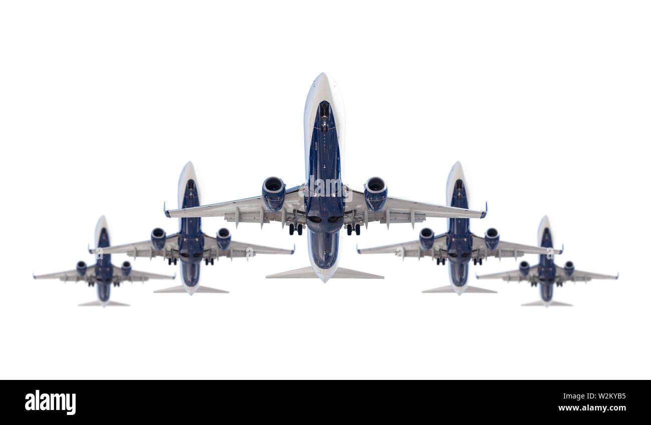 Five planes formation Cut Out Stock Images & Pictures - Alamy