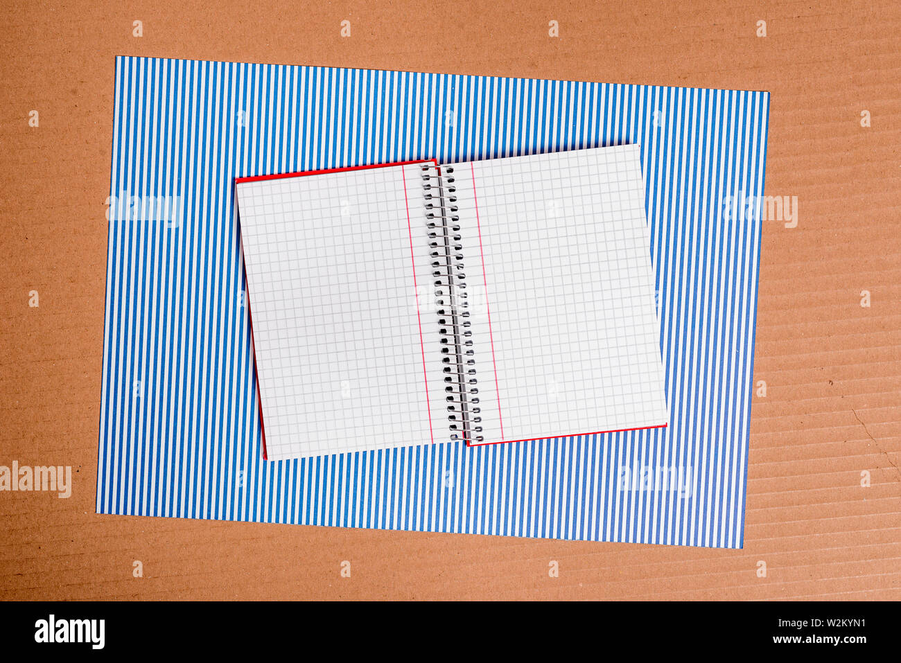 Striped paperboard notebook cardboard office study supplies chart paper ...