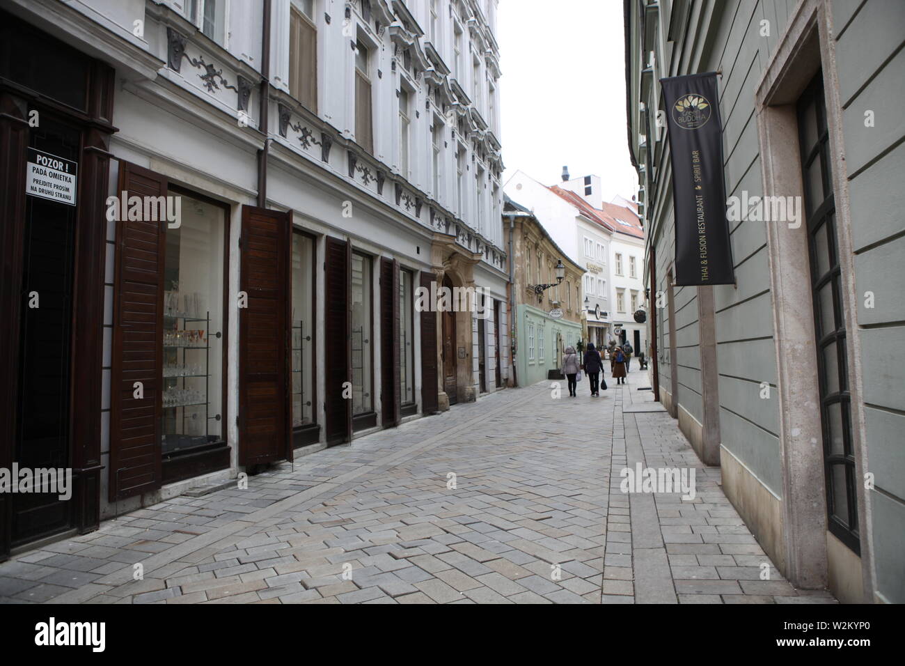 Architectural elements of a traditional citiy in Central Europe Stock ...