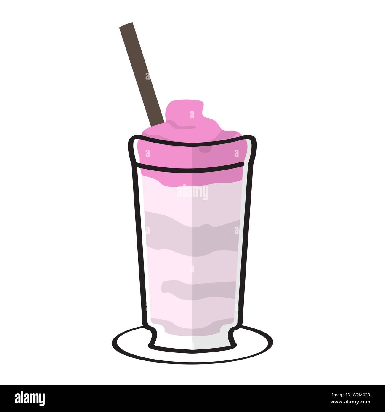 Isolated frappe icon over a white background - Vector Stock Vector ...