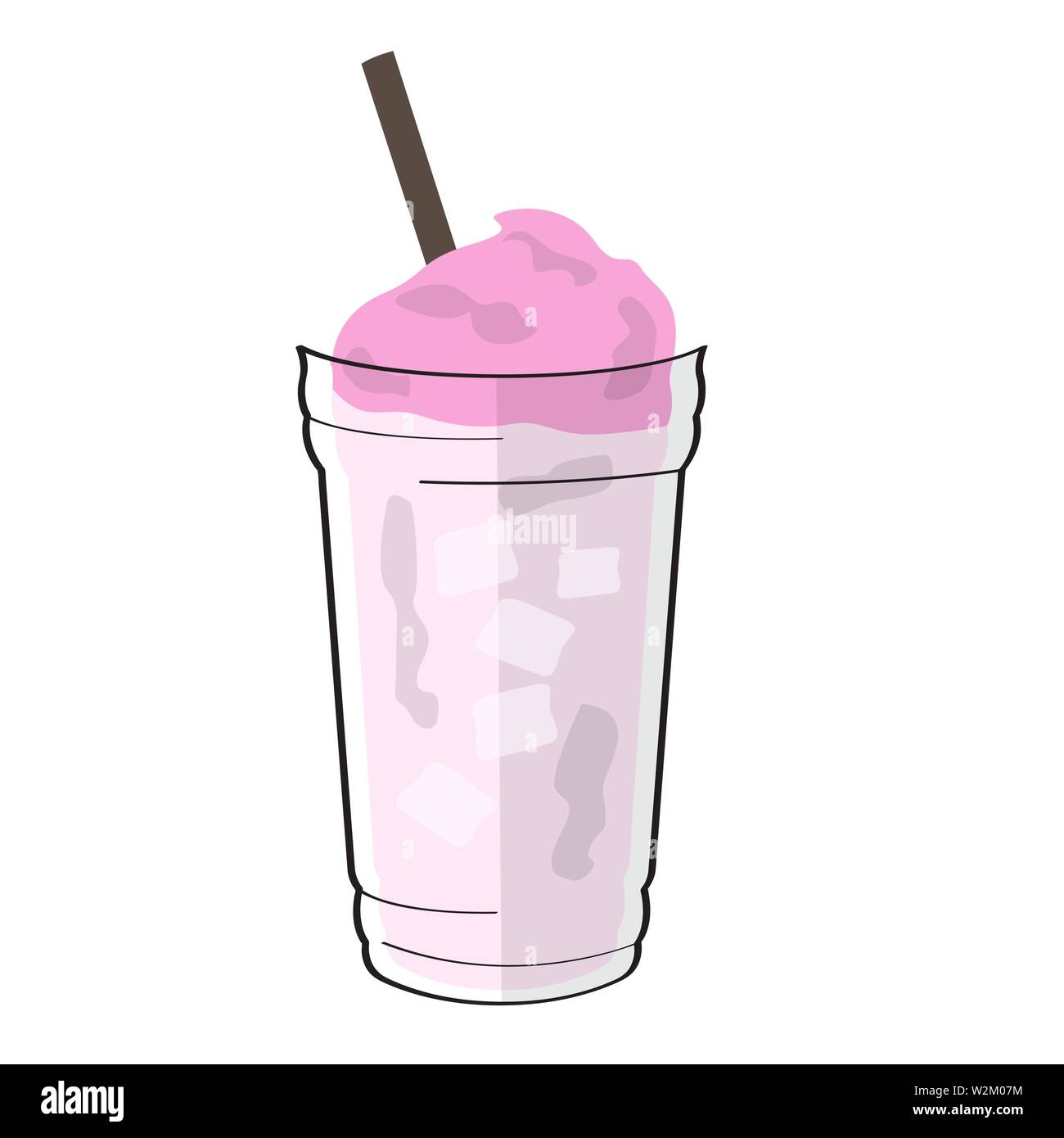 Isolated frappe icon over a white background - Vector Stock Vector ...