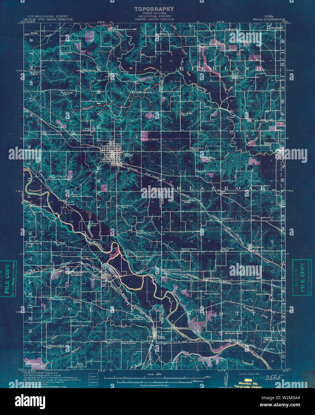 Pella iowa map hi-res stock photography and images - Alamy