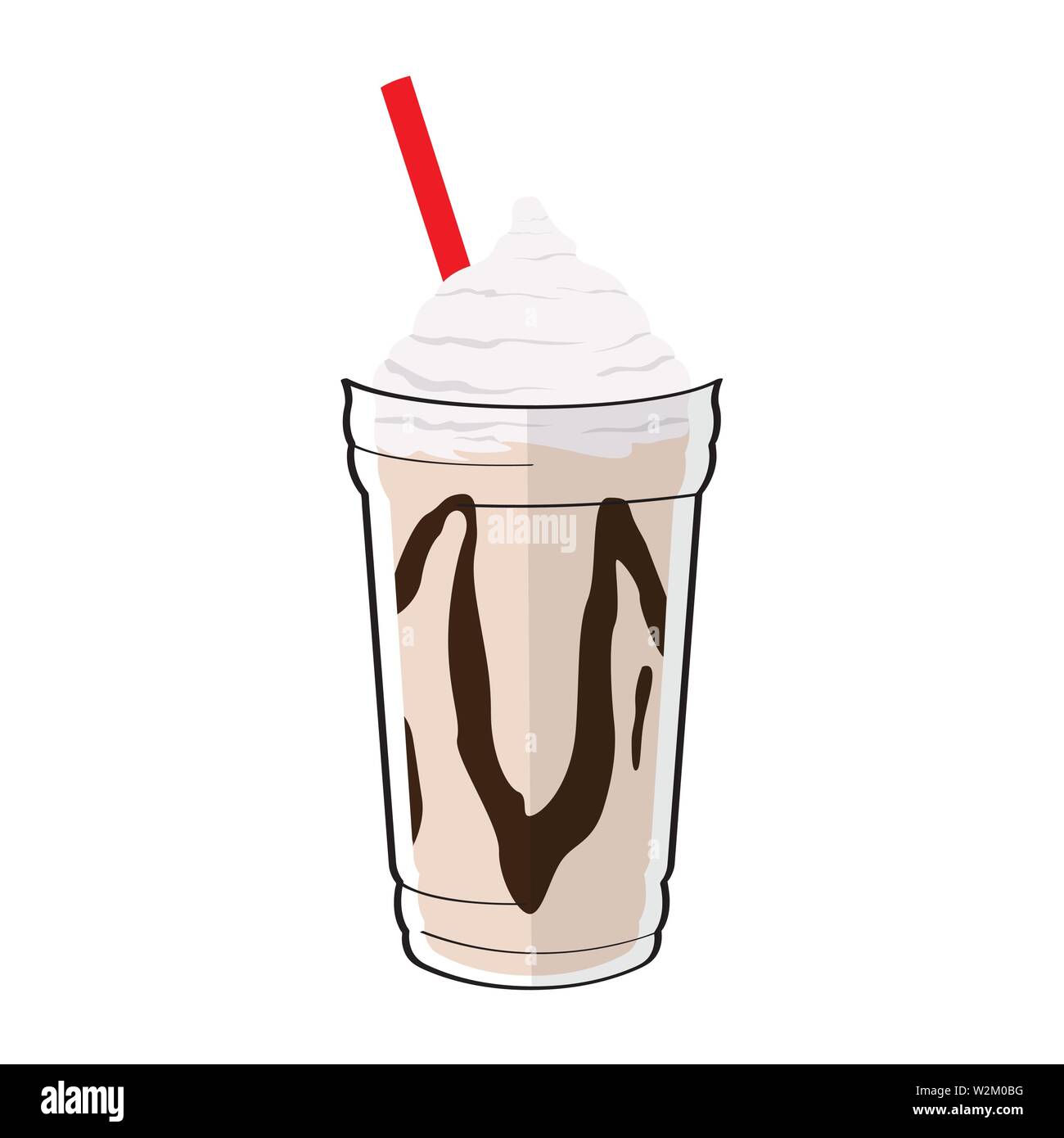 Isolated frappe icon over a white background - Vector Stock Vector ...