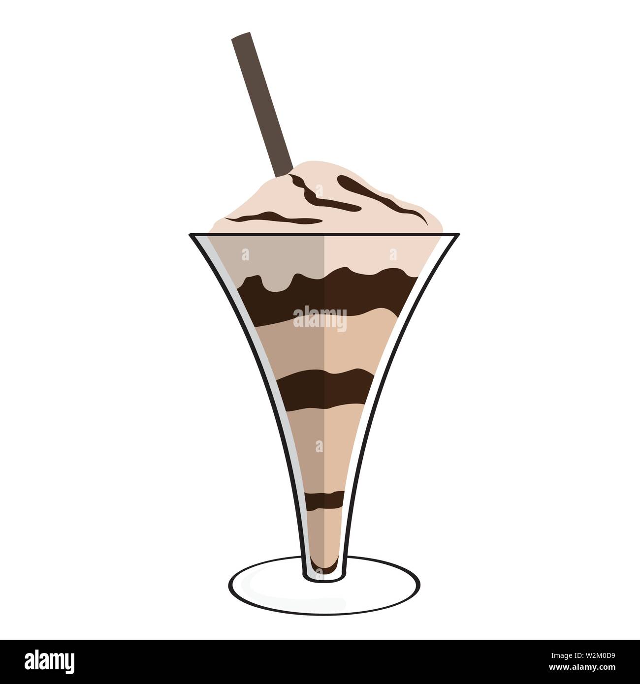 Isolated frappe icon over a white background - Vector Stock Vector ...